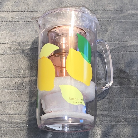 kate spade | Dining | Nwt Kate Spade Lemon Print Plastic Drink Set ...